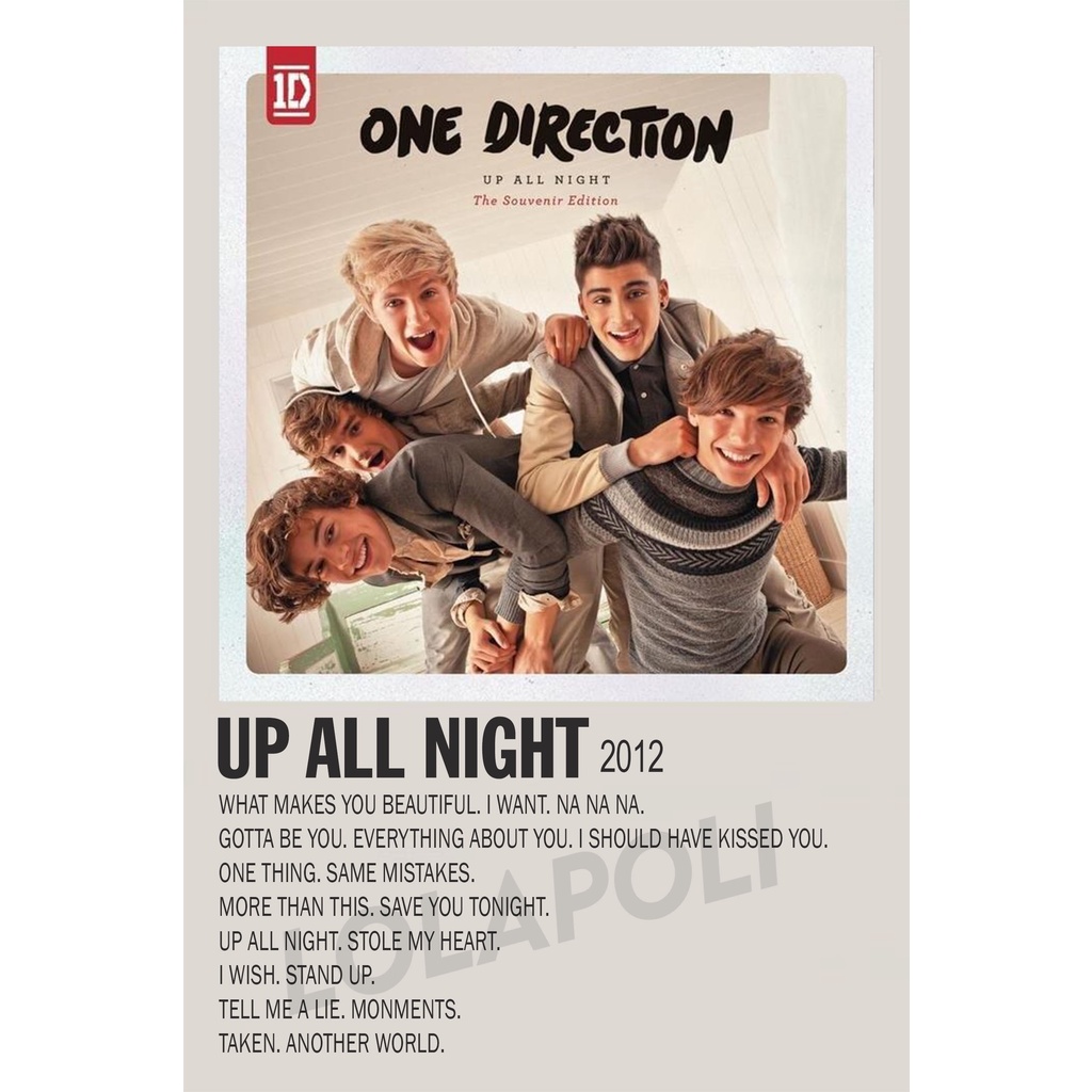 Jual Poster Cover Album Up All Night - One Direction | Shopee Indonesia