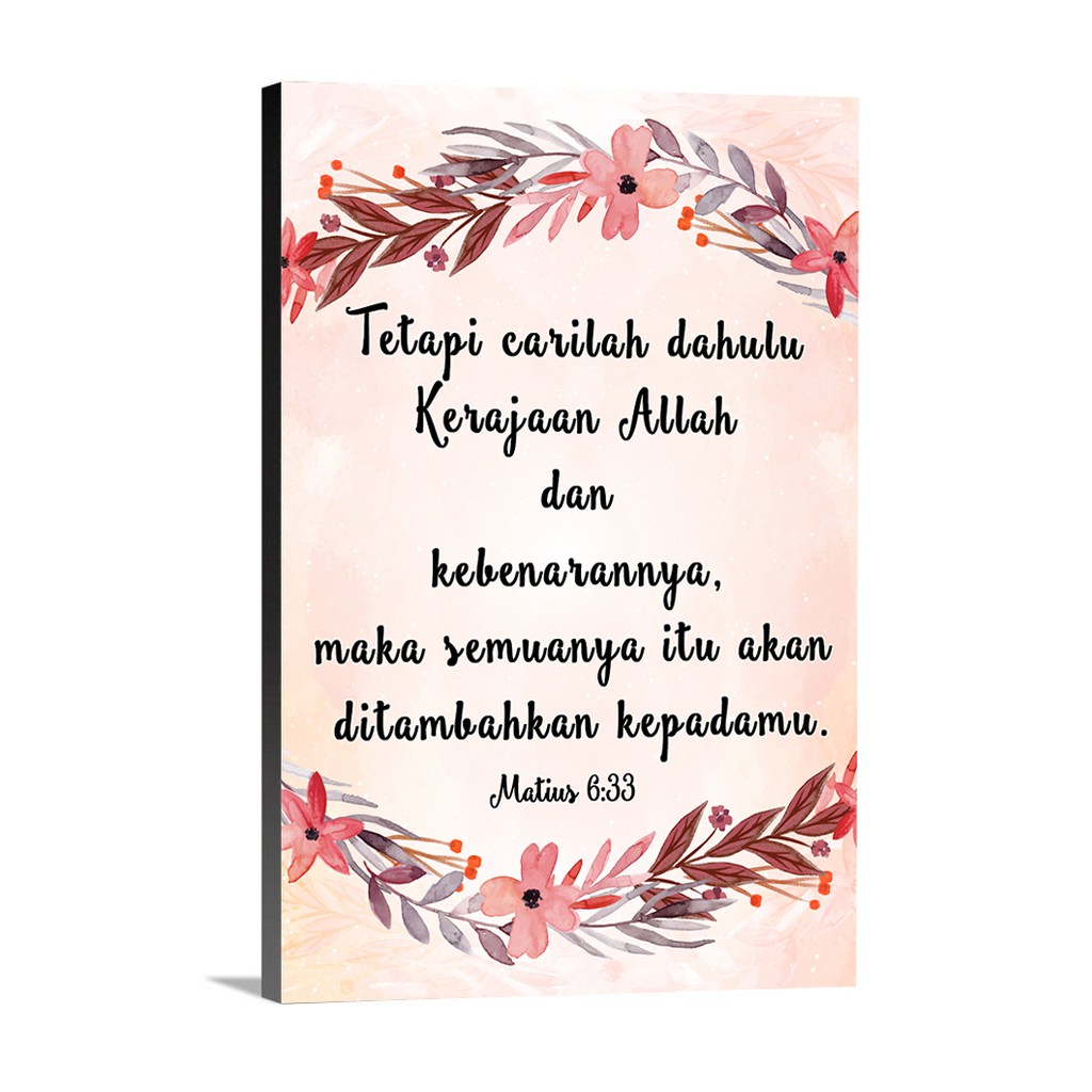 Jual Poster Rohani Kristen / Hiasan Vintage/Hiasan Dinding Kayu/Poster ...