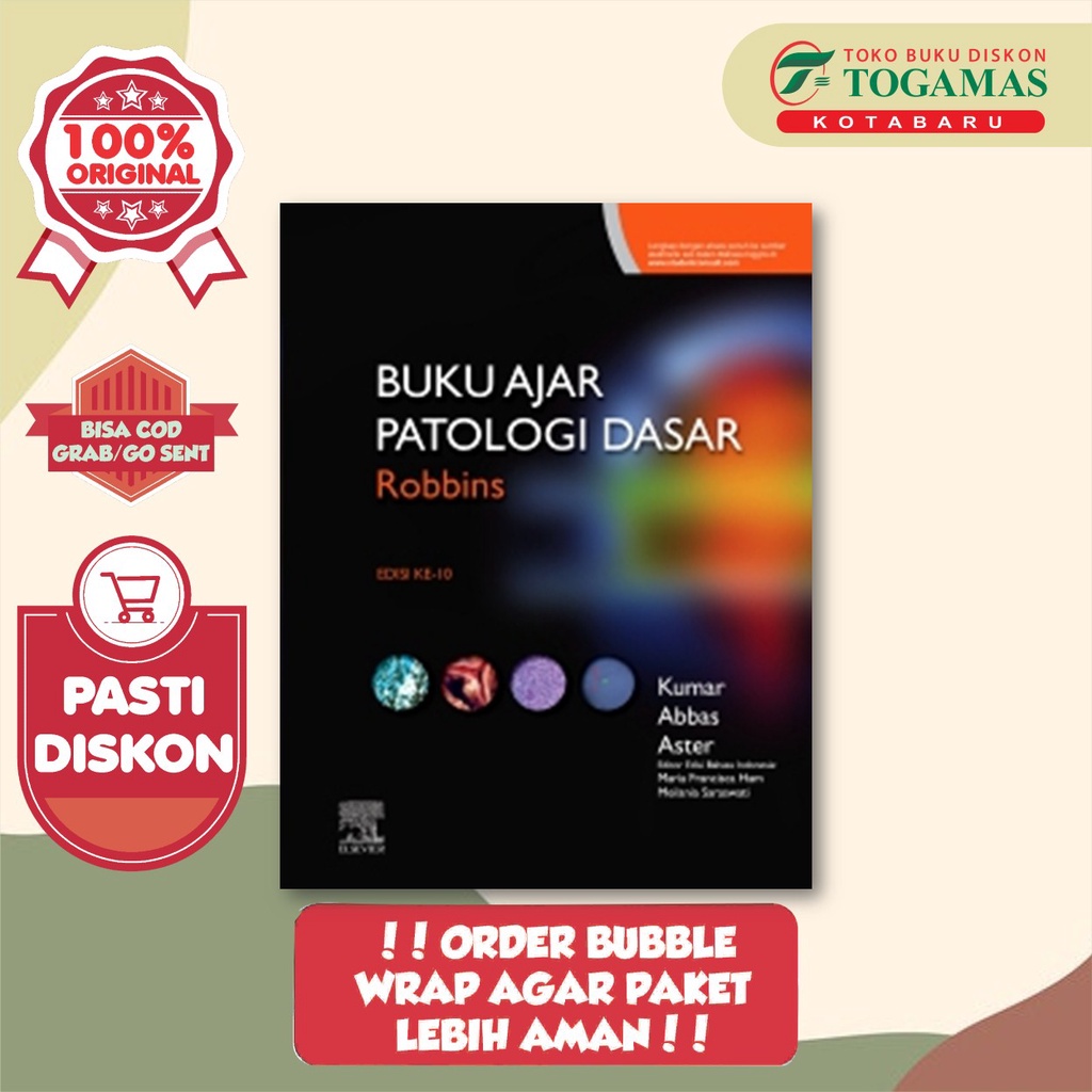 Jual ELS - BUKU AJAR PATOLOGI DASAR ROBBINS EDISI 10 [HC] -Vinay Kumar ...