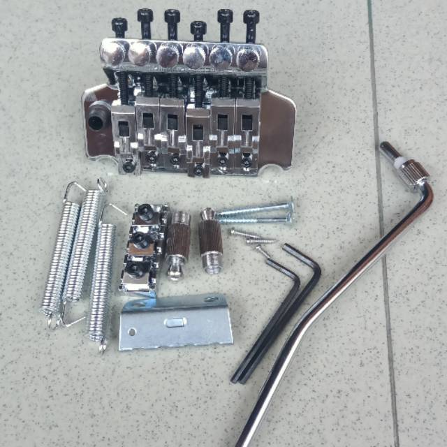 Jual Tremolo Updown Floyd rose 1 set Chrome | Shopee Indonesia