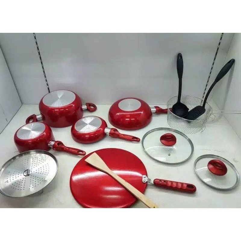 Jual SUPRA SET 12PCS TEFLON SET 12PCS | Shopee Indonesia