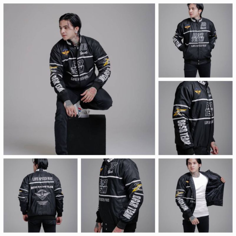 Jual Jacket Motor Nascar Original BGSR Jaket Pria Jaket Parasut Jaket Bomber Jaket Waterprof ...