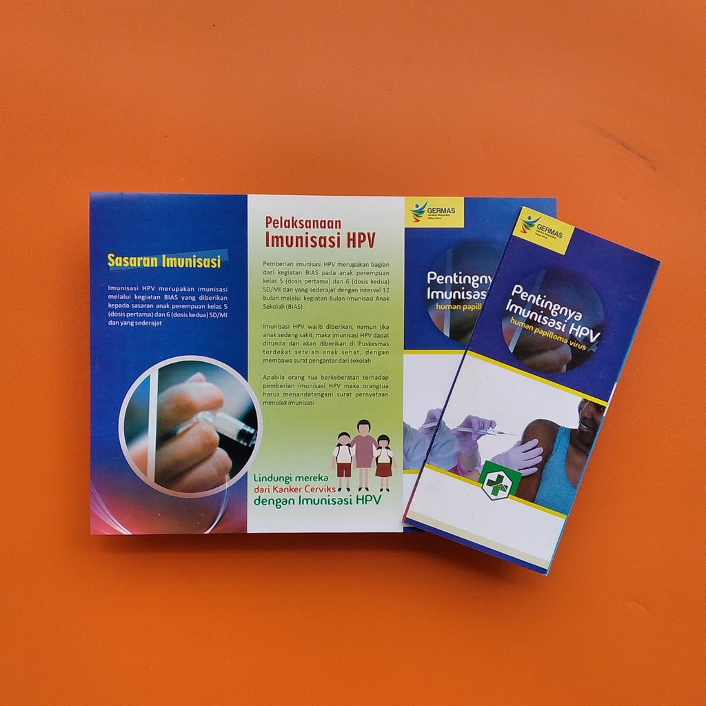 Jual Leaflet atau Brosur Kesehatan - Leaflet Pentingnya Imunisasi HPV ...