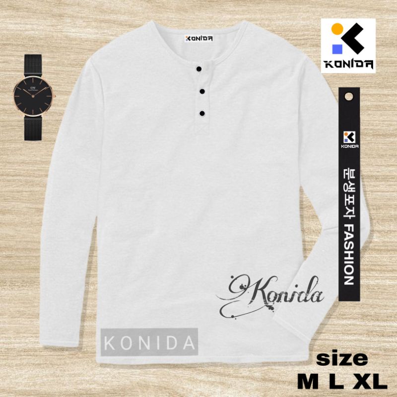 Jual Baju Kaos Kancing 3 kaos polos pria lengan panjang kaos kancing ... Jual Baju Kaos Kancing 3 kaos polos pria lengan panjang kaos kancing ...