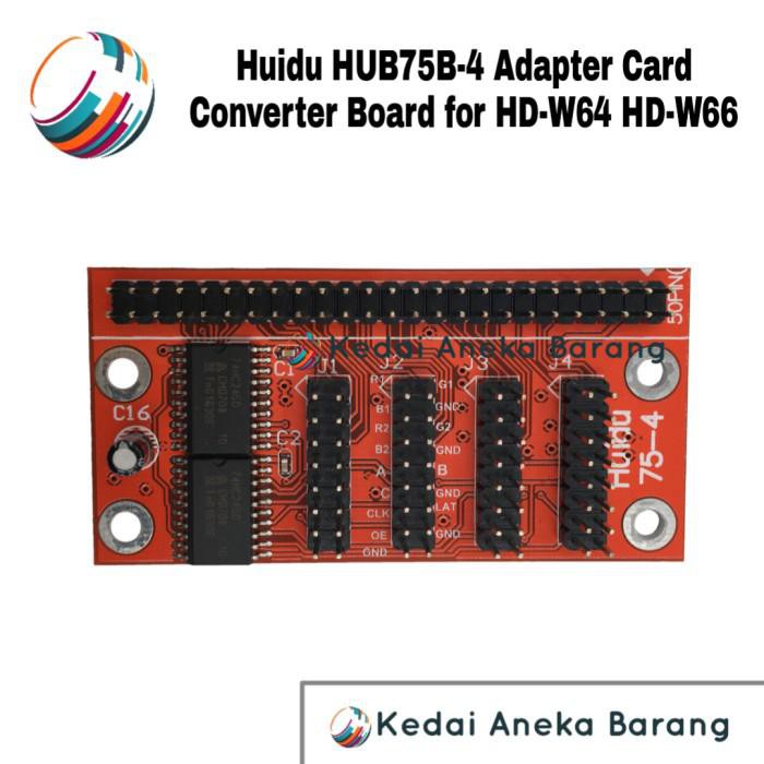 Jual Huidu HUB75B-4 Adapter Card HUB75 Converter Board HUB75-4 HD W64 ...