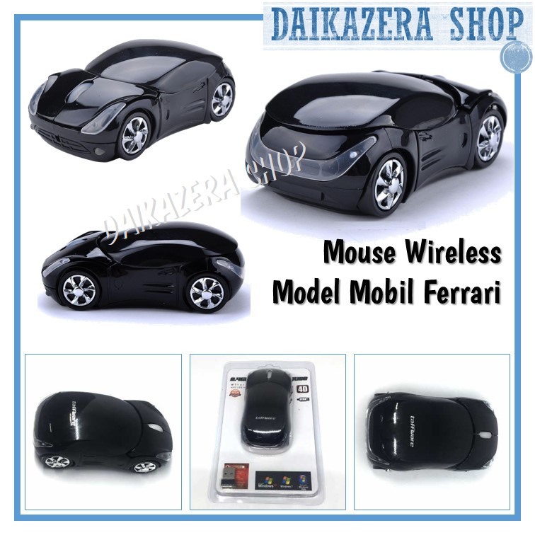 Jual Mouse Wireless Model Mobil / Ferrari Wireless Optical Mouse ...