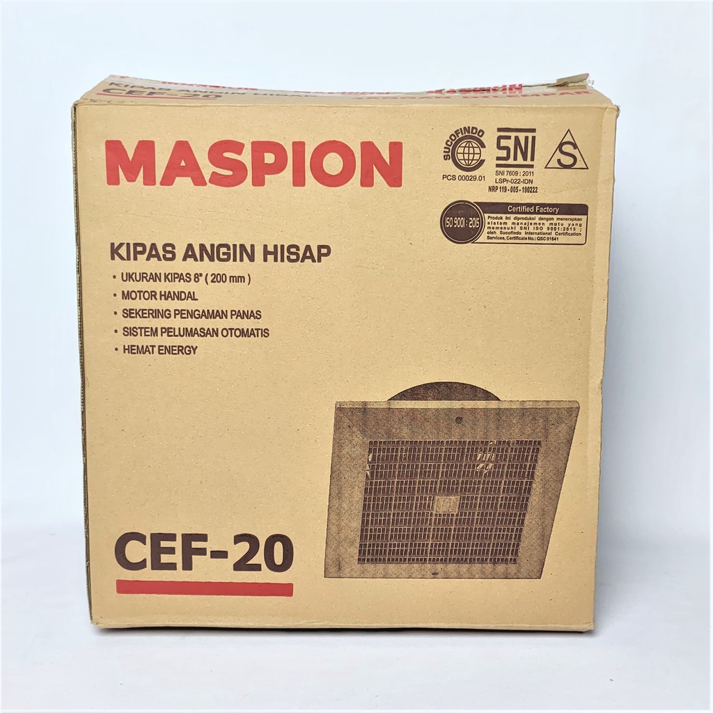 Jual Maspion Exhaust Fan Kipas Angin Hisap 8 Inch (CEF-20) | Shopee ...