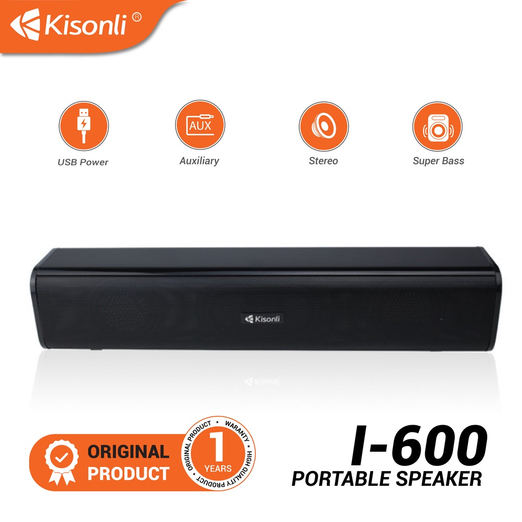 Jual KISONLI Speaker Gaming Komputer Laptop I600 Design Long Strip With ...