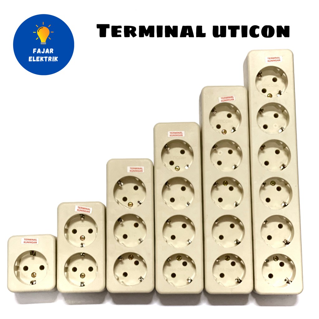 Jual UTICON STOP KONTAK ARDE 1 - 6 LUBANG / TERMINAL KUNINGAN UTICON / COLOKAN LISTRIK | Shopee ...