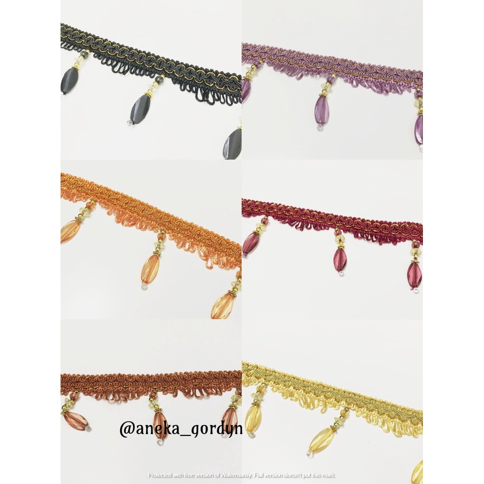 Jual RENDA GORDEN / RENDA BELIMBING (1 ROLL) | Shopee Indonesia