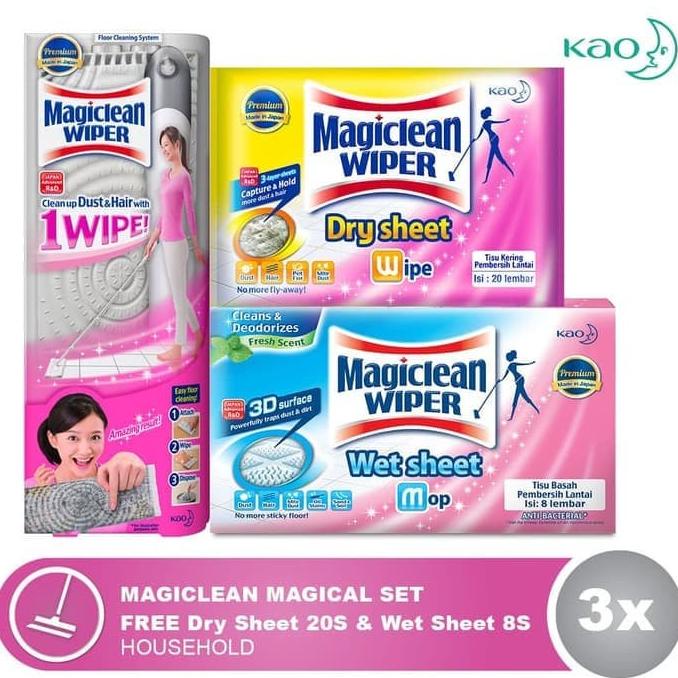 Jual Paket magicclean stik, wipes wet and dry, alat pel. Made in Japan Lc | Shopee Indonesia
