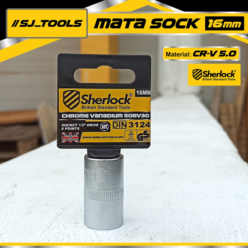 Jual Sherlock 1/2 Inch Kunci Shock 16 mm 6 PT/ Mata Sok/ Sock Original ...