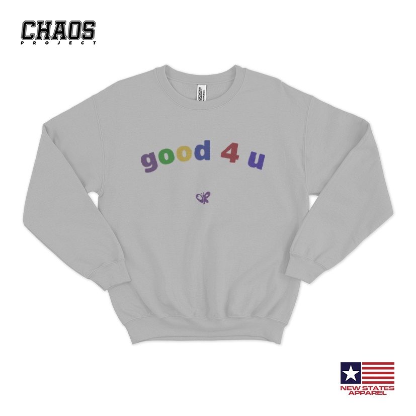 Jual Olivia Rodrigo - Good 4 U | Merch Crewneck | Shopee Indonesia