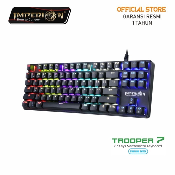 Jual Keyboard Gaming Mechanical Imperion Trooper 7 TKL RGB - KG-M07F ...