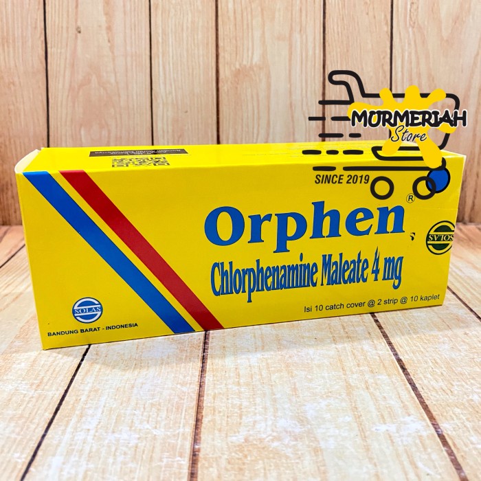 Jual ORPHEN 4 mg Box isi 20 strip(200 kaplet) CTM-Alergi & Gatal ...