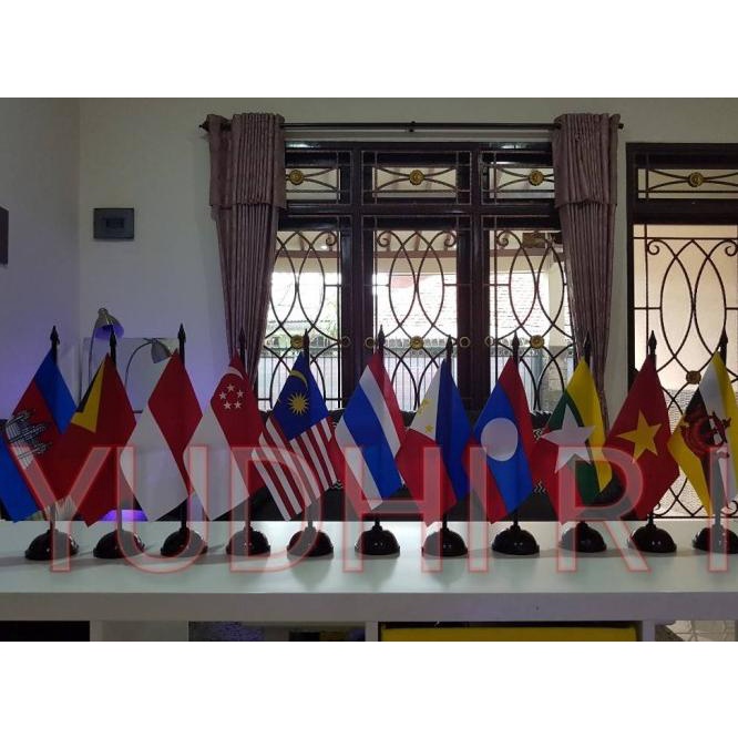 Jual BENDERA MEJA/BENDERA NEGARA ASEAN/BENDERA NEGARA | Shopee Indonesia