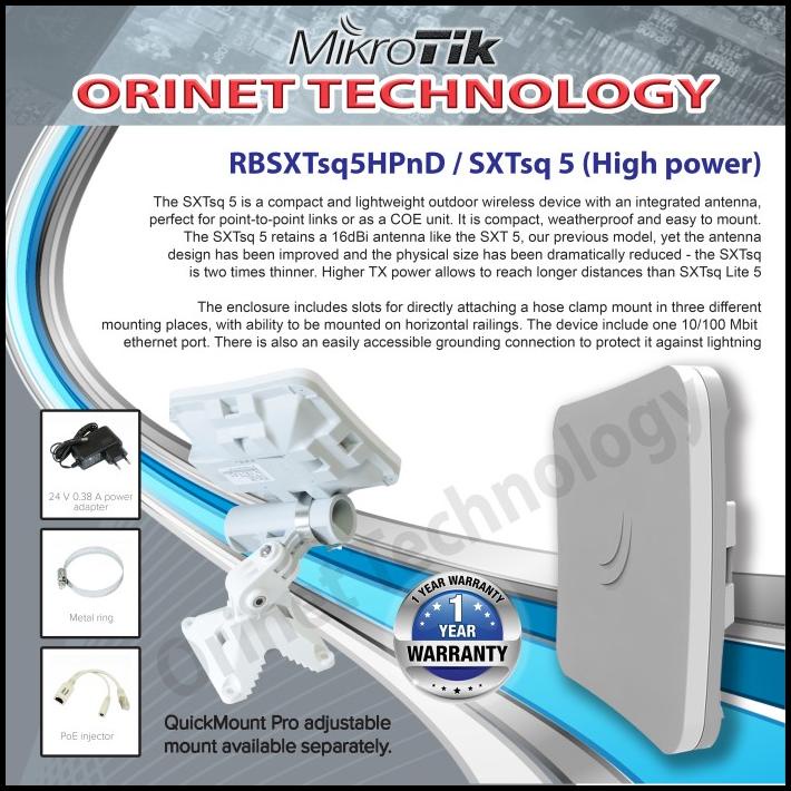 Jual Mikrotik Sxtsq-5Hpnd 5Ghz Embedded Wireless Client Sxt Mimo Level ...