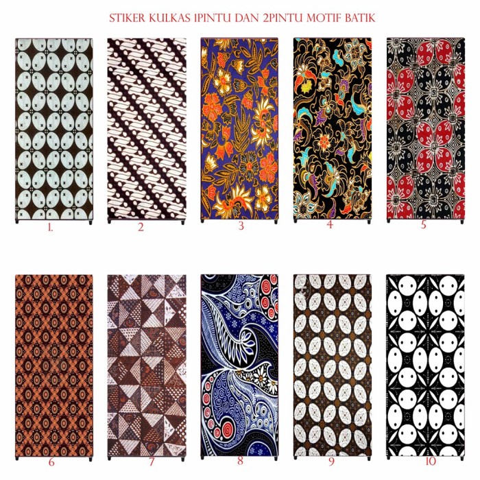 Jual STIKER KULKAS BATIK NUSANTARA | Shopee Indonesia