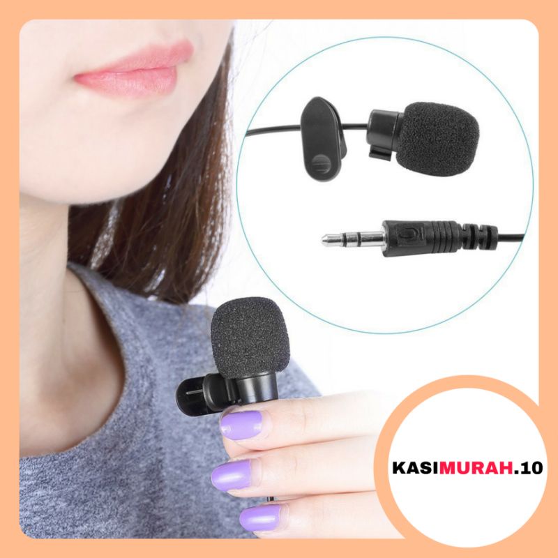 Jual Kasimurah.10 | Mic With Clip 3.5mm / Microphone Youtuber Clip Baju ...