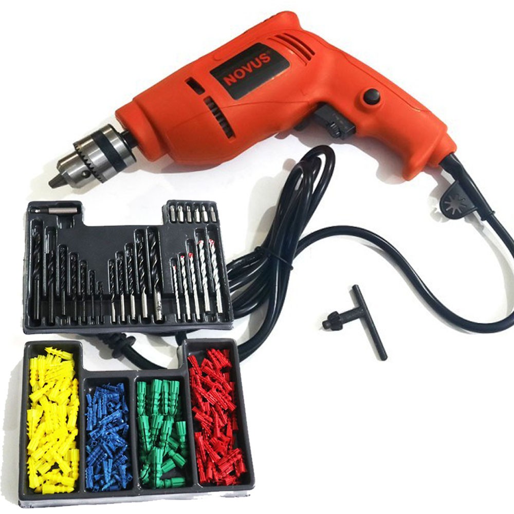 Jual Paket 2 In 1 Novus Mesin Bor 10MM Dan Nankai Mata Bor Set Dan ...