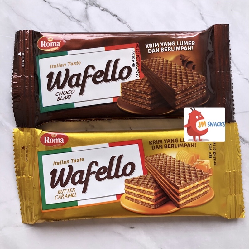Jual [PROMO!!] Wafello Wafer Italia 21gr SATUAN - roma wafer nikmat ...