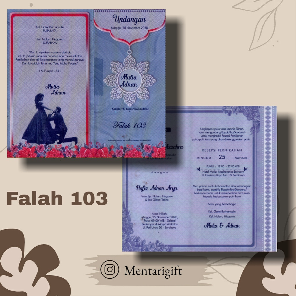 Jual CETAK UNDANGAN PERNIKAHAN / UNDANGAN PERNIKAHAN MURAH / UNDANGAN ...
