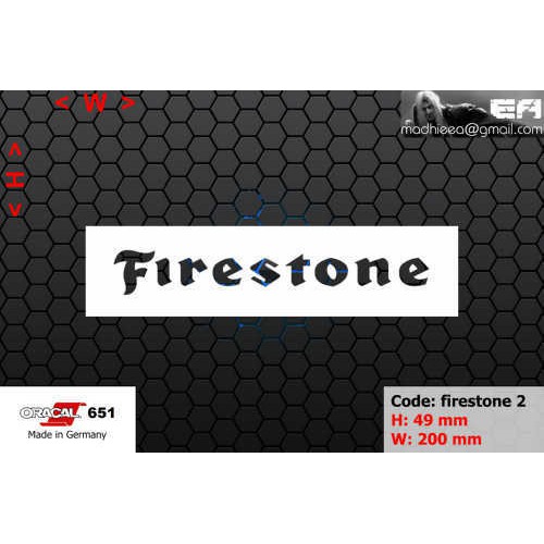 Jual ea cutting sticker / decal Code: firestone 2 ( sponsor logo ...