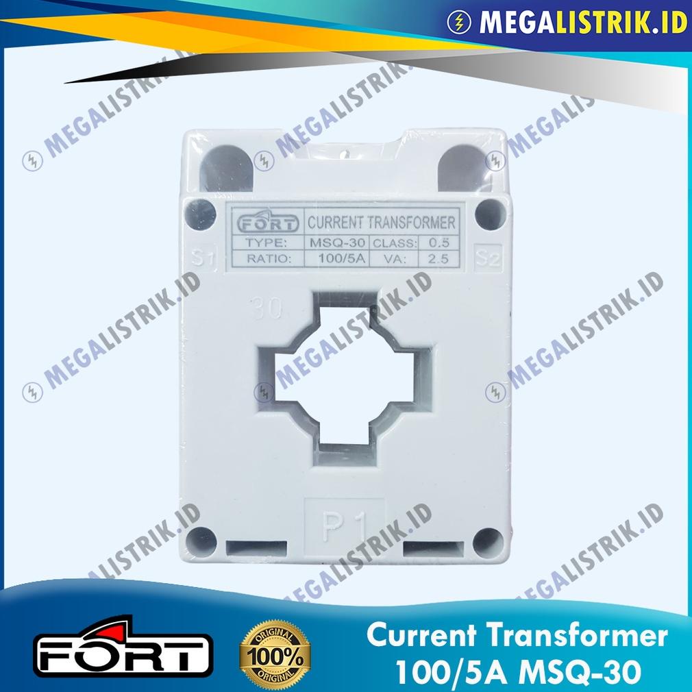 Jual Fort Current Transformer 100/5A Msq-30 / Ct Panel Meter 100 Ampere ...