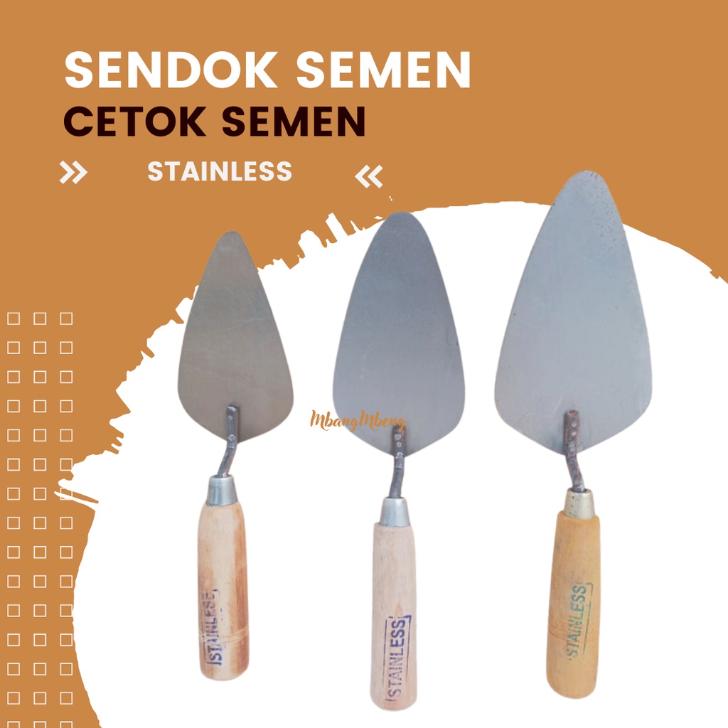 Jual cetok / sendok semen stainless | Shopee Indonesia