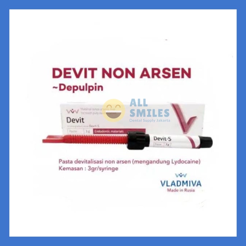 Jual Devit S devit ars devitalisasi pulpa arsen non arsen devitec depulpin medikamen endo root ...