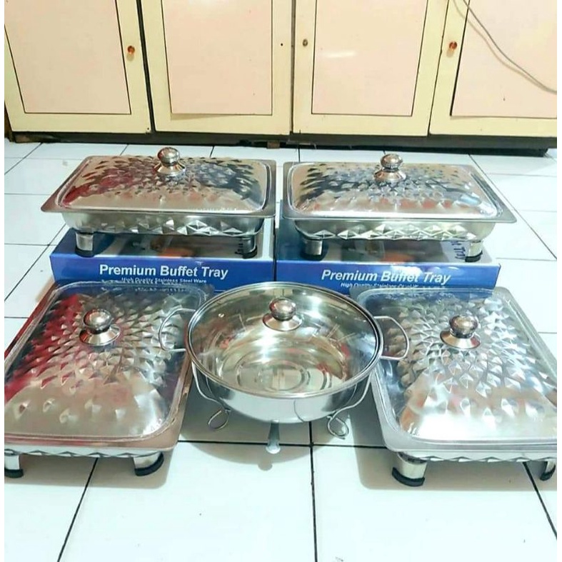 Jual Prasmanan Stainles Sp 4+1 / Premium Buffer Tray | Shopee Indonesia