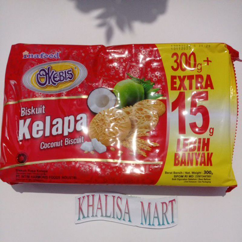Jual Biskuit Kelapa Okebis | Inafood 315 gram | Shopee Indonesia