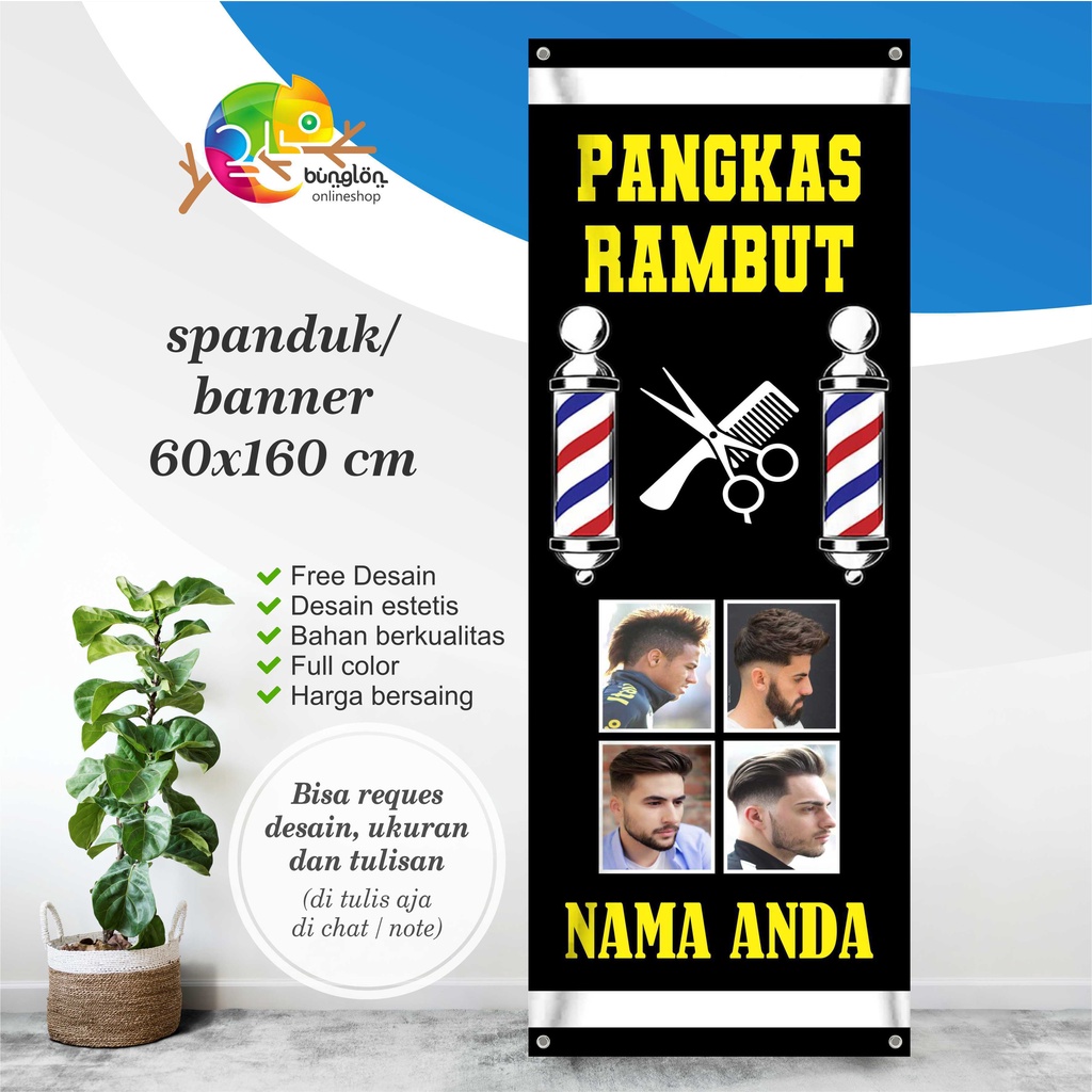 Jual Spanduk Banner Pangkas Rambut Murah Berkualitas | Shopee Indonesia