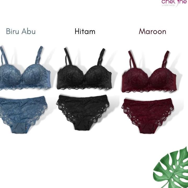 Jual Baru Chelyne BH Bra + CD Tile Brukat V238 Hal Cup Bra - Tanpa ...