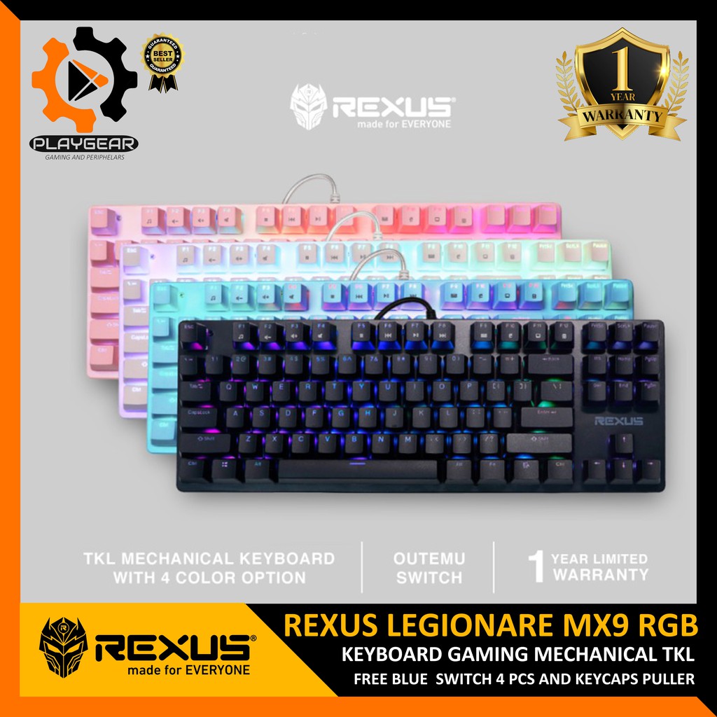 Jual REXUS KEYBOARD GAMING MECHANICAL LEGIONARE MX9 RGB | Shopee Indonesia
