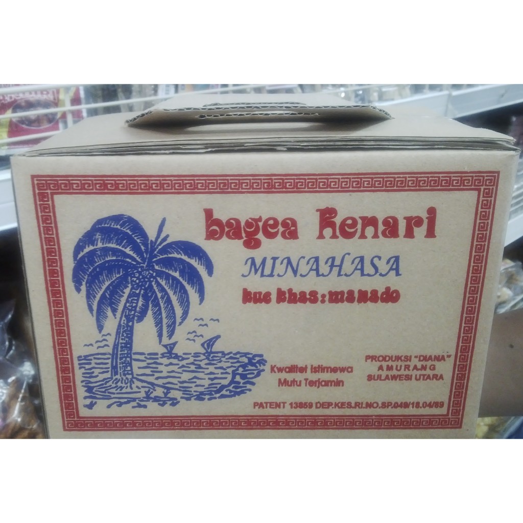 Jual Minahasa Bagea Kenari Manis Paket Dos Besar 800 gr Ole - Ole ...