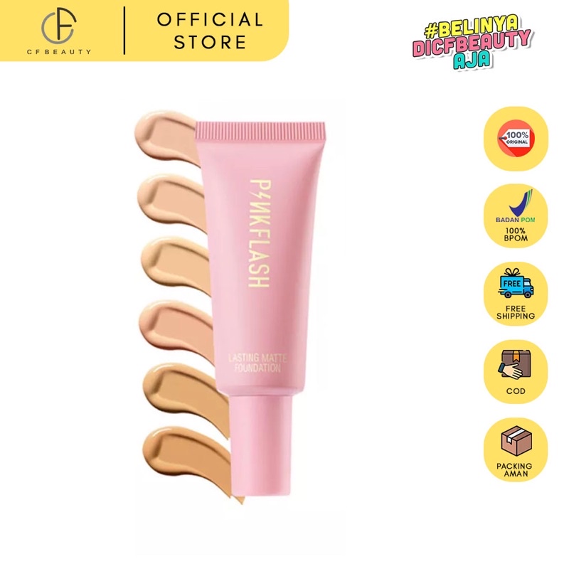Jual PINKFLASH Matte Foundation 6 Colors | Shopee Indonesia