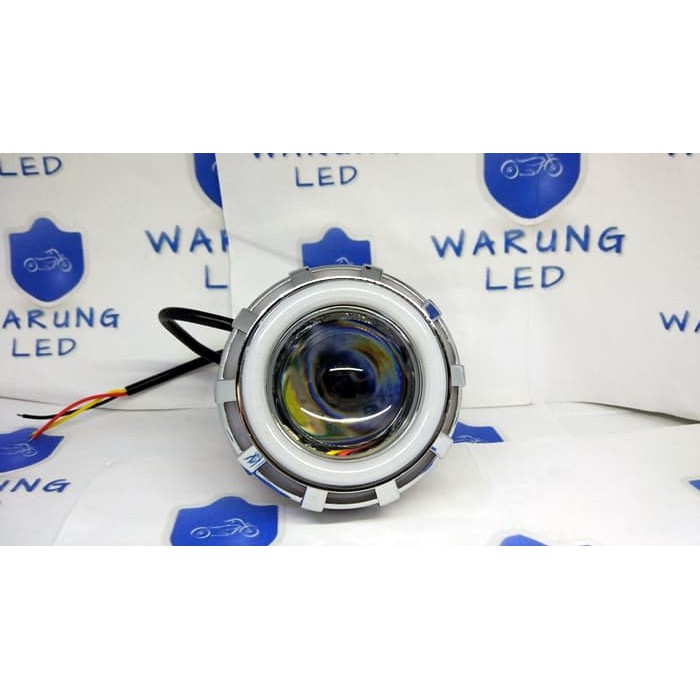 Jual Terbaru Lampu LED Projie Bulat Motor Mobil Double AE + DE ( Biru ...