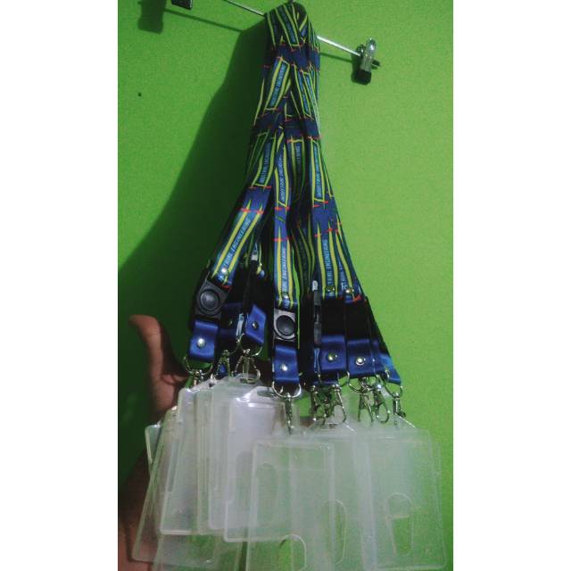 Jual Tali Id Card 2 cm 2 Muka Custom ( Printing Full Color + Stoper ...