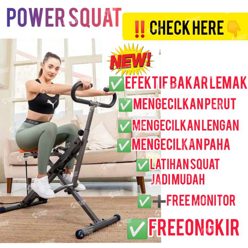 Jual GRATIS ONGKIR JATENG POWER SQUAT SQUAD ALAT SQUAT POWER RIDER ...