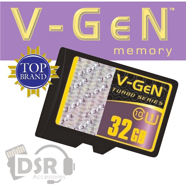 Jual (ORIGINAL) V-Gen 32gb class 10 Turbo Micro SD memory card MMC ...