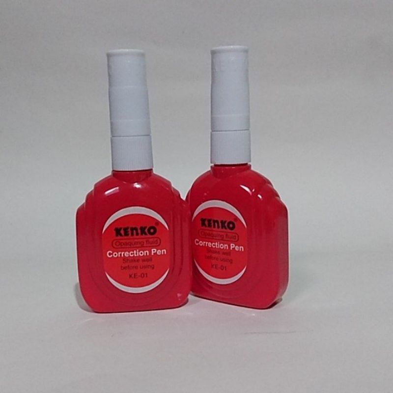 Jual Correction Pen Kenko KE-01 Merah Tipe X Cair Mata Plastik | Shopee ...