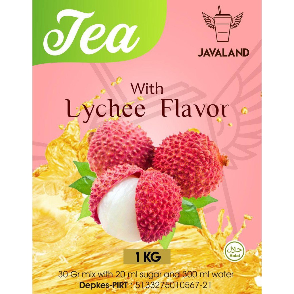 Jual Javaland Bubuk Minuman Rasa Lychee Tea / Teh Leci 1Kg - Regular ...