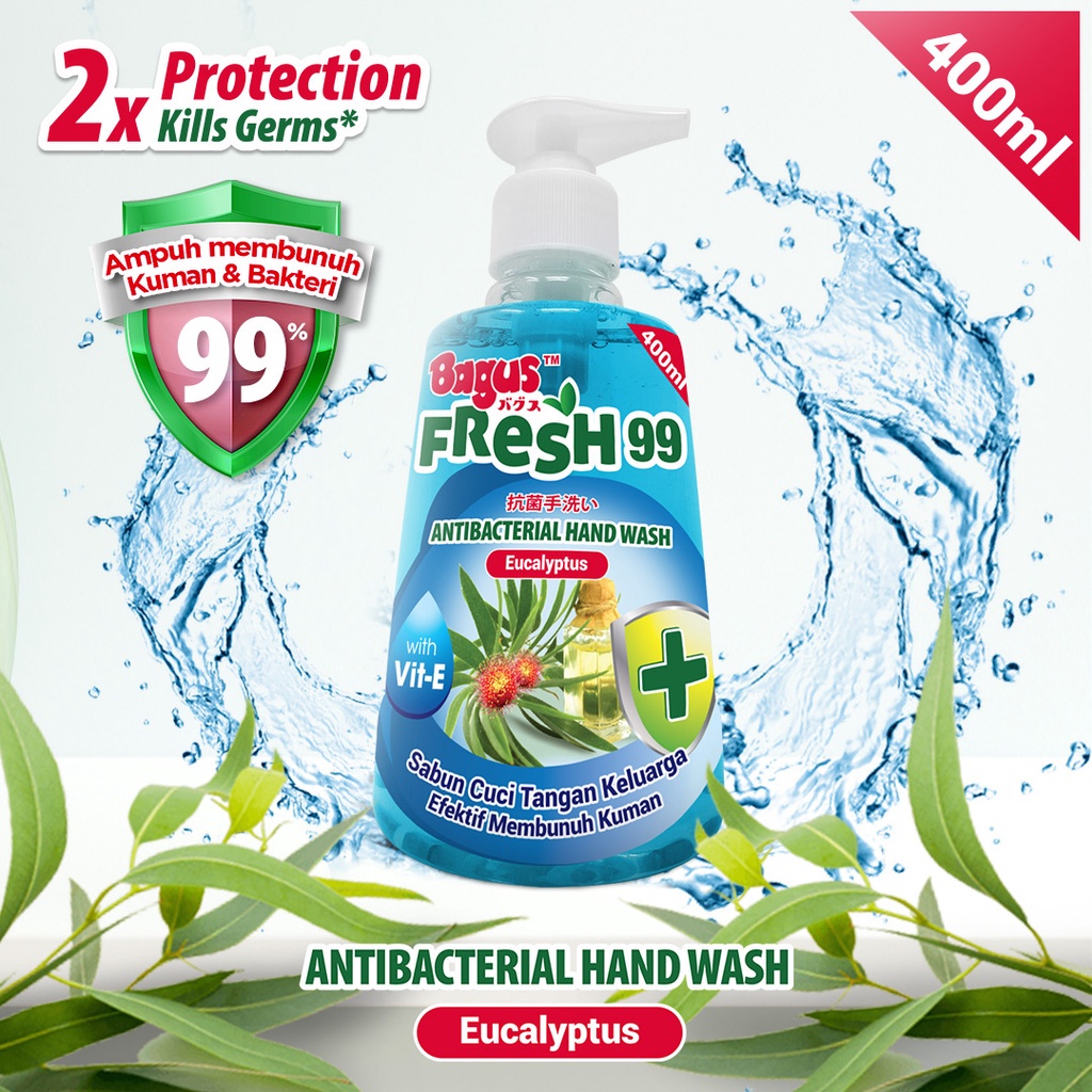 Jual Bagus Fresh99 Antbact Handwash Btl Eucalyp 400Ml | Shopee Indonesia