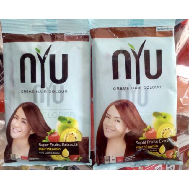 Jual NYU Pewarna Rambut Creme Hair Colour Kemasan Sachet | Shopee Indonesia