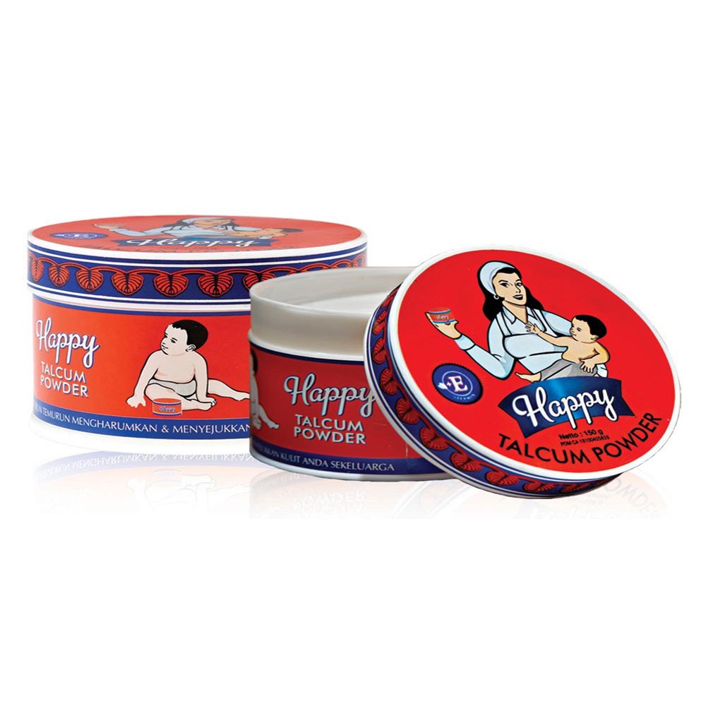 Jual Bedak Happy Talcum Powder | Happy Talk Powder | Shopee Indonesia