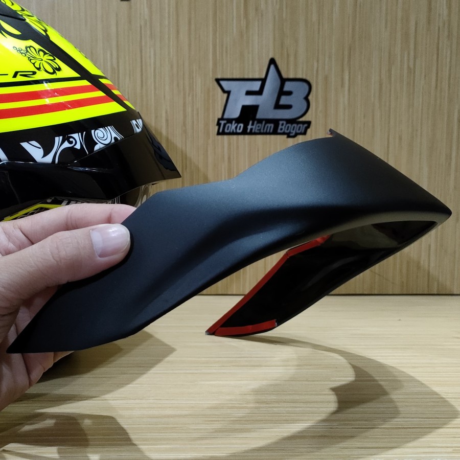 Jual spoiler KYT NFR NZ Race NFJ 3D NZ warna BLACK MATT | Shopee Indonesia