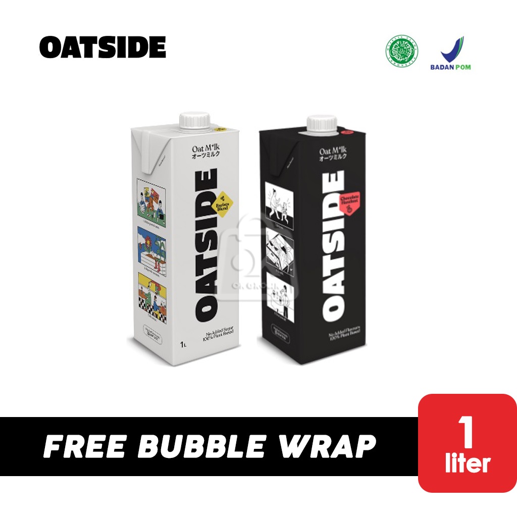 Jual OATSIDE Susu Oat Gandum / Oatmilk (1 Liter) | Shopee Indonesia