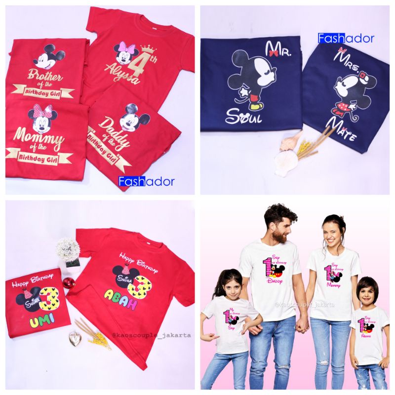 Jual GRATIS CUSTOM NAMA/FOTO/ANGKA Kaos/Baju/T-Shirt/Seragam Ultah ...