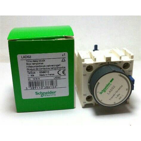 Jual Timer Delay Block / Kontak Blok Tunda Hidup 1-30s Schneider LADS2 ...
